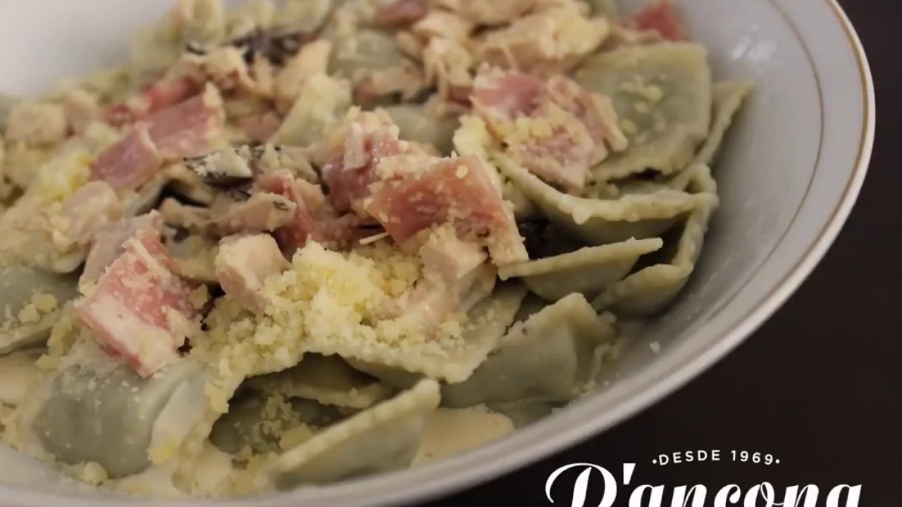 Ravioles de Carne y Verdura, con Salsa Caruso - YouTube