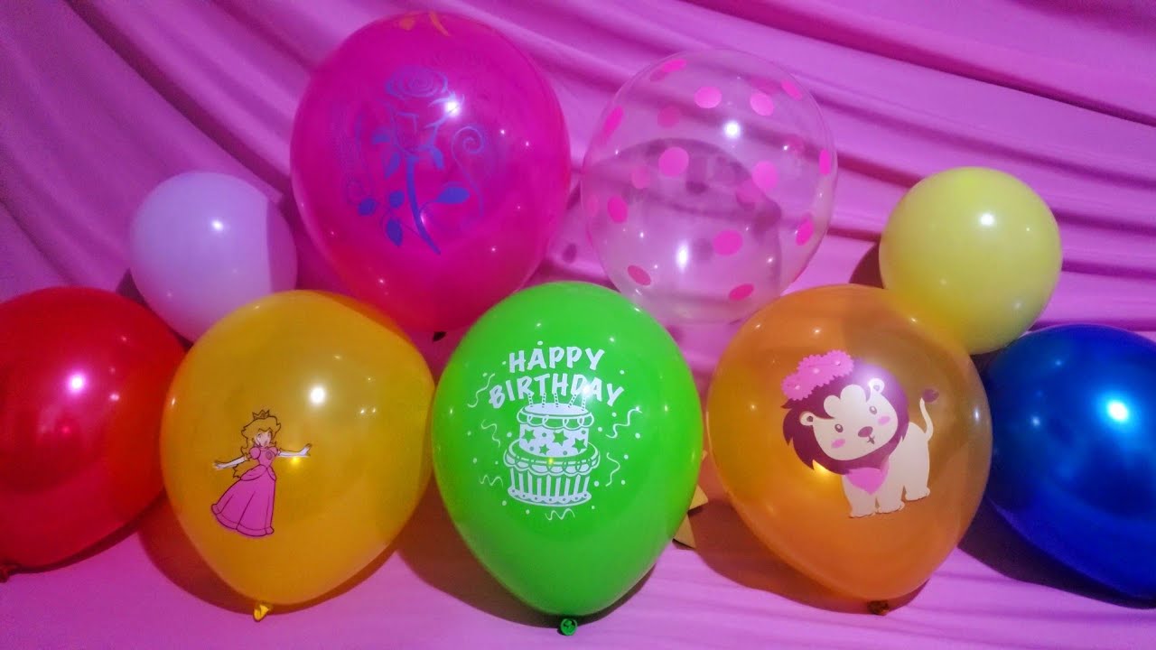 FUN BIRTHDAY BALLOONS POP PART 694!!! - YouTube