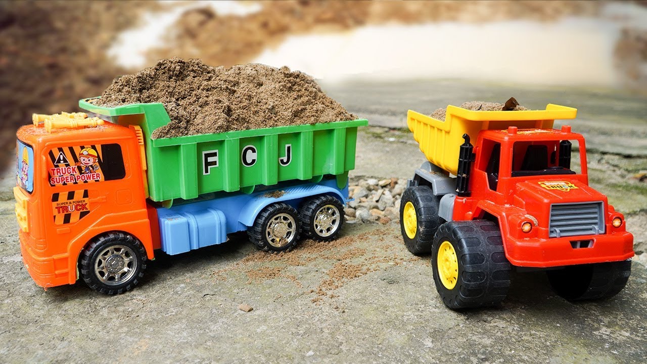Sand Truck 🚚 Toy Truck for Kids #3 - Dave Mario Toy Reviews - YouTube