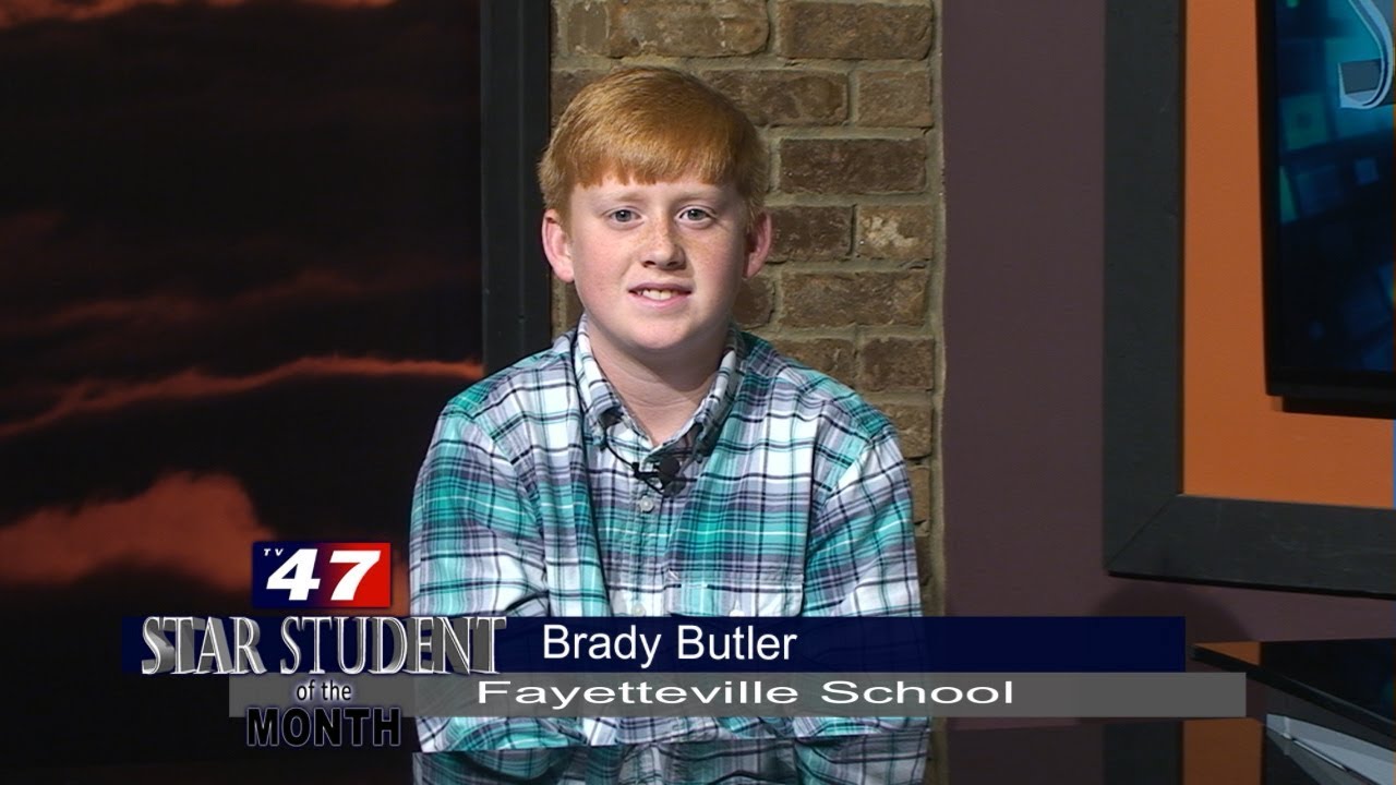Star Student, Brady Butler 1/9/2019 - YouTube