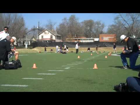 Pro Day - Asher Allen and Ramarcus Brown 40-yard dash - YouTube