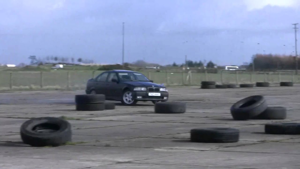 Drift BMW E36 325tds diesel and open diff ;-) - YouTube