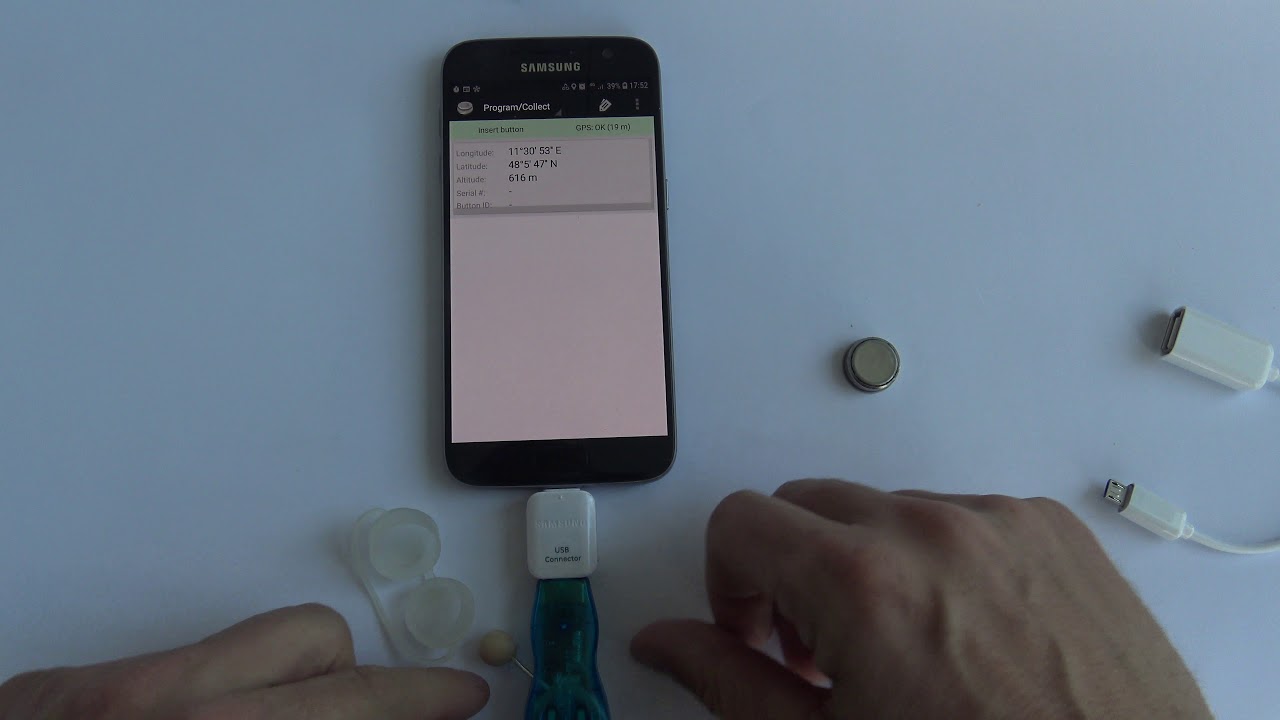 iButton DS1922 L set read Android iButton Assist App manual purpose ...