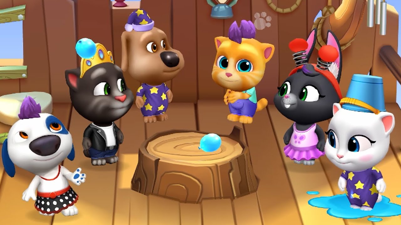 NEW UPDATE My Talking Tom Friends The Treehouse Climb up and play - YouTube