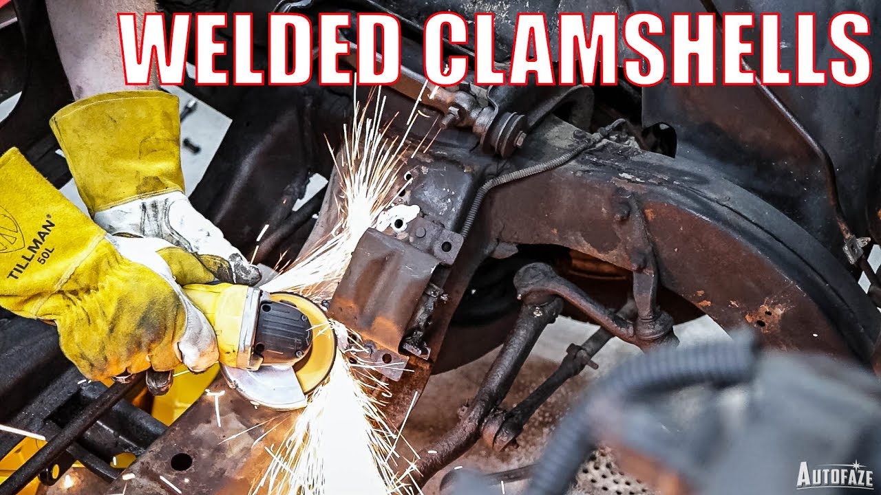 Welded clamshell motor mount removal! ARGGGHHHHH! - YouTube