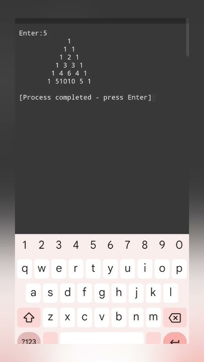 Pascal Triangle In C Languagecprogramming Cpp Pascalstriangle Shortvideo Best Writecoding 