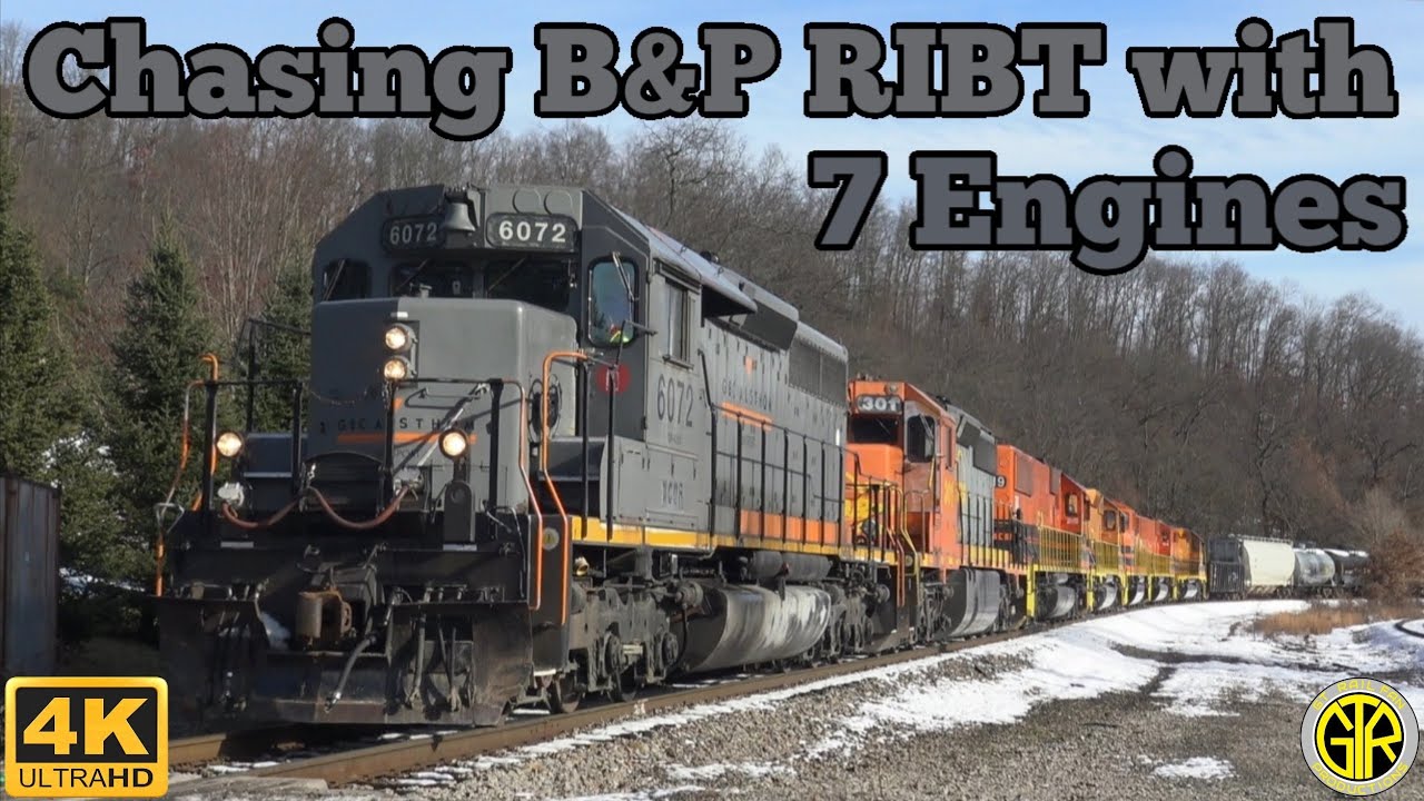 Chasing Buffalo & Pittsburgh RIBT with 7 Engine Lashup! WCOR 6072 Leading, WCOR 307, Triclops ...
