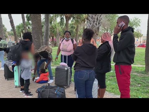 Migrants say they are using the CBP 1 app to book appointments - YouTube