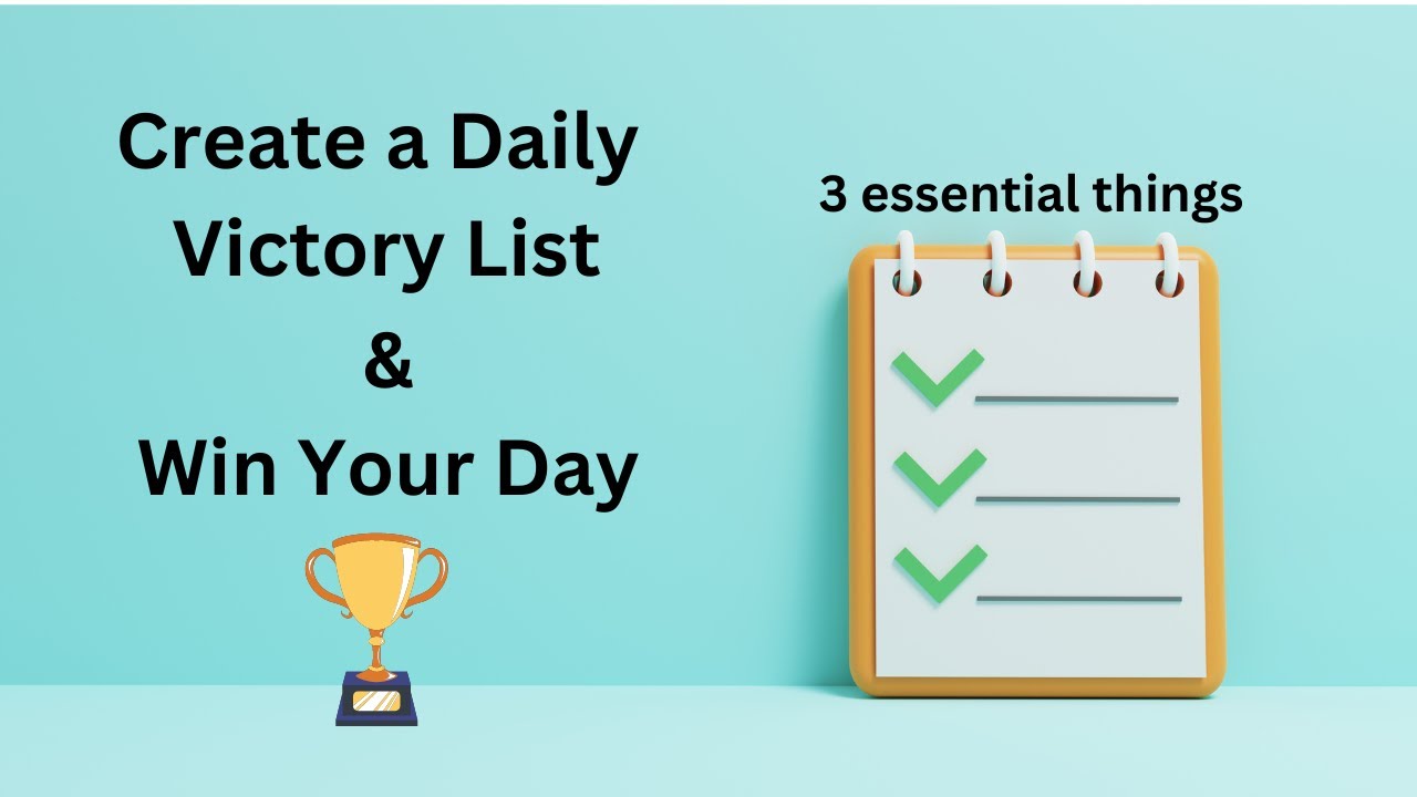 Create a daily victory list - YouTube
