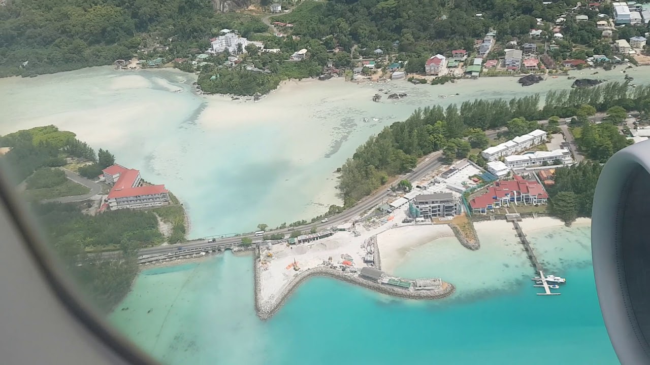 Etihad a320 landing runway 13 Seychelles Intl from AUH - YouTube