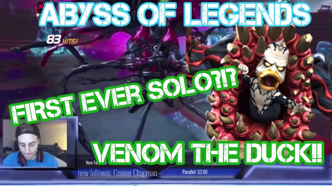ABYSS OF LEGENDS SOLO !! Venom The Duck | Marvel Contest of Champions ...