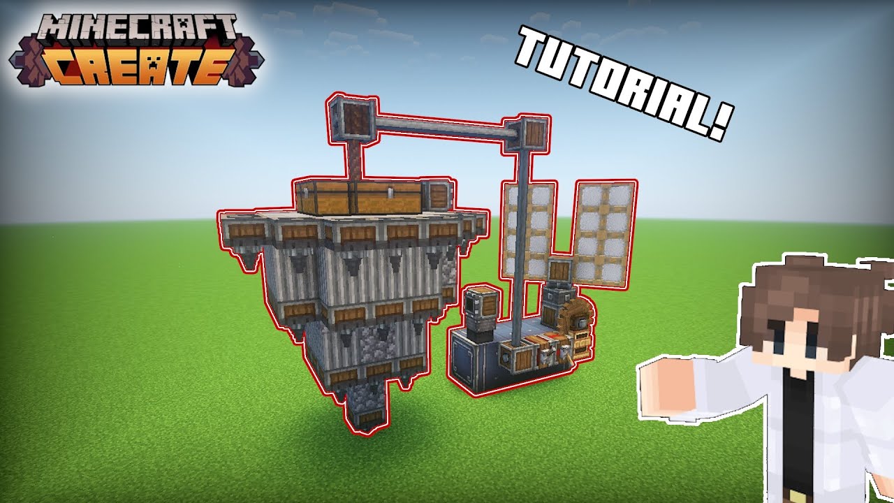 Construye TU propio TALADRO que mine CHUNKS ENTEROS | Minecraft Create (Tutorial)) - YouTube
