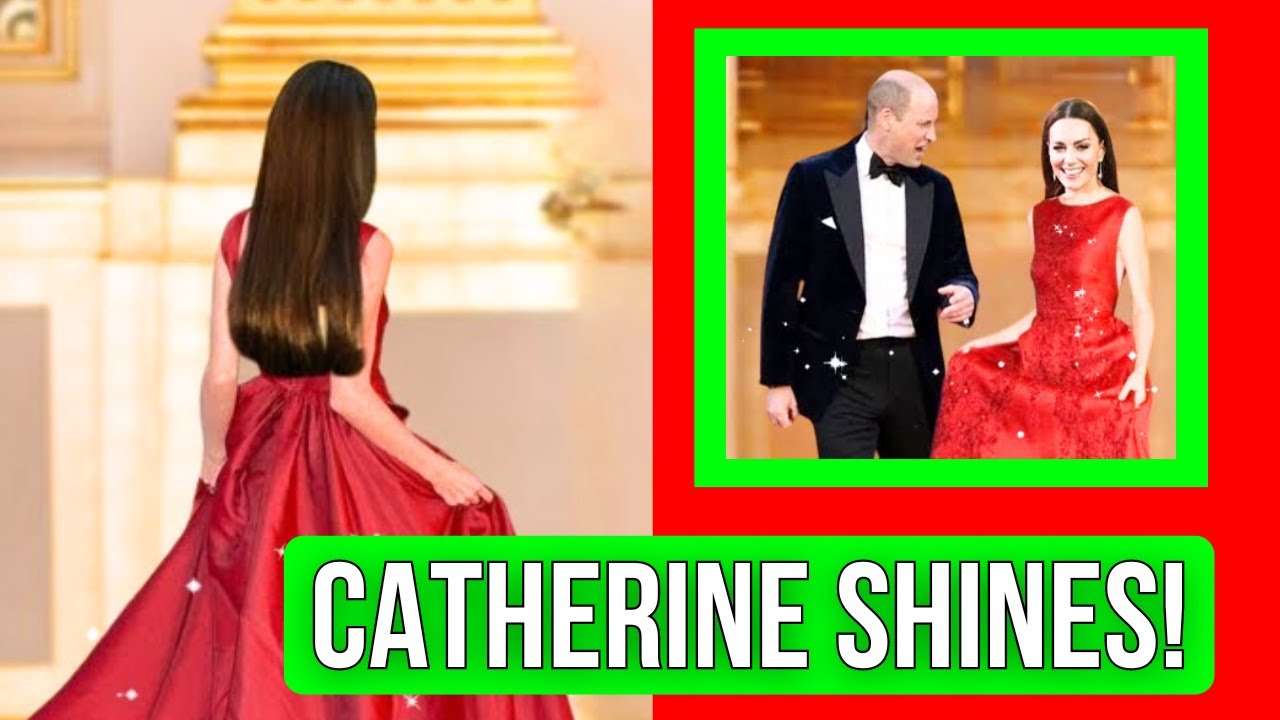 Princess Catherine STEALS the Spotlight in Shimmering Red Gown at Her ...