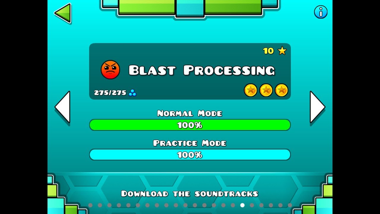 Geometry Dash - Level 17: Blast Processing - YouTube