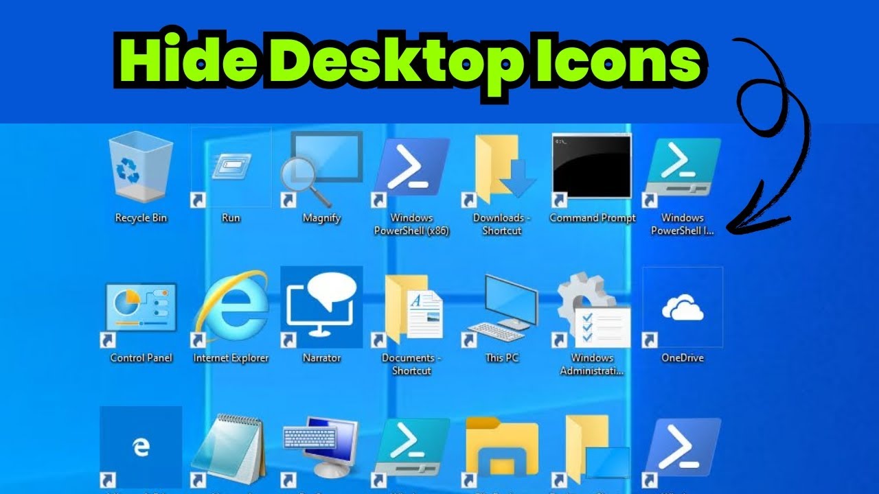 How To Hide Desktop Icons In Windows 11 - Full Guide (2024) - YouTube