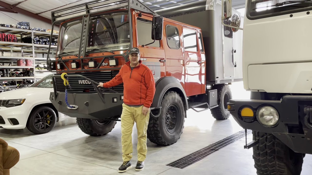 Iveco 90-16 cold start and driving - YouTube