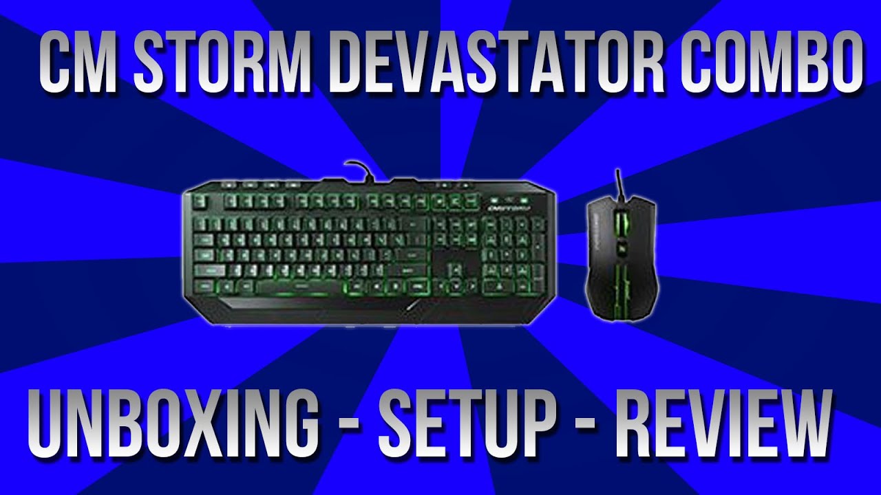 CM Storm Devastator Combo (Green) Unboxing, Setup, and Review - YouTube