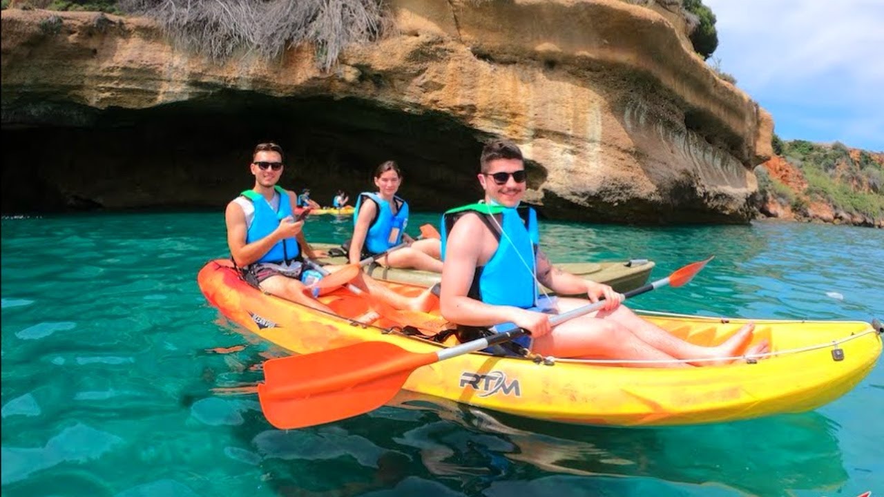 Kayaking in Nerja, Spain - YouTube