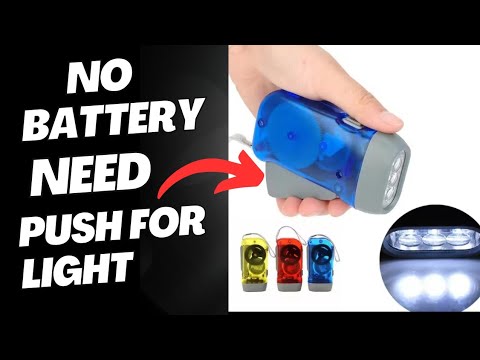 No Batteries Needed! Ultimate Survival Flashlight | Hand Crank LED ...