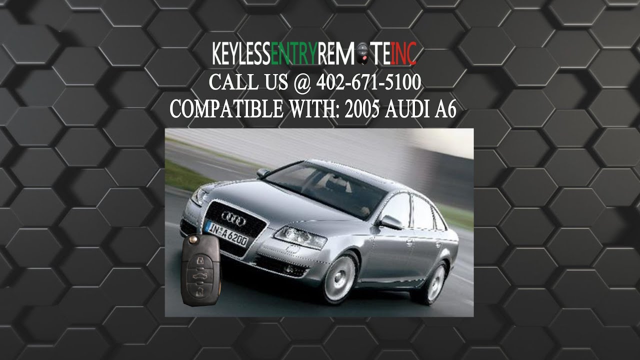 How To Replace A 2005 Audi A6 Key Fob Battery - YouTube