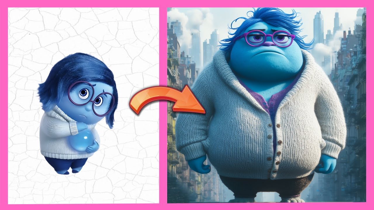 INSIDE OUT 2 as ANIMALS 🎶INSIDE OUT 2nd edition 🥰 Joy💛Anxiety😱Anger😡 ...