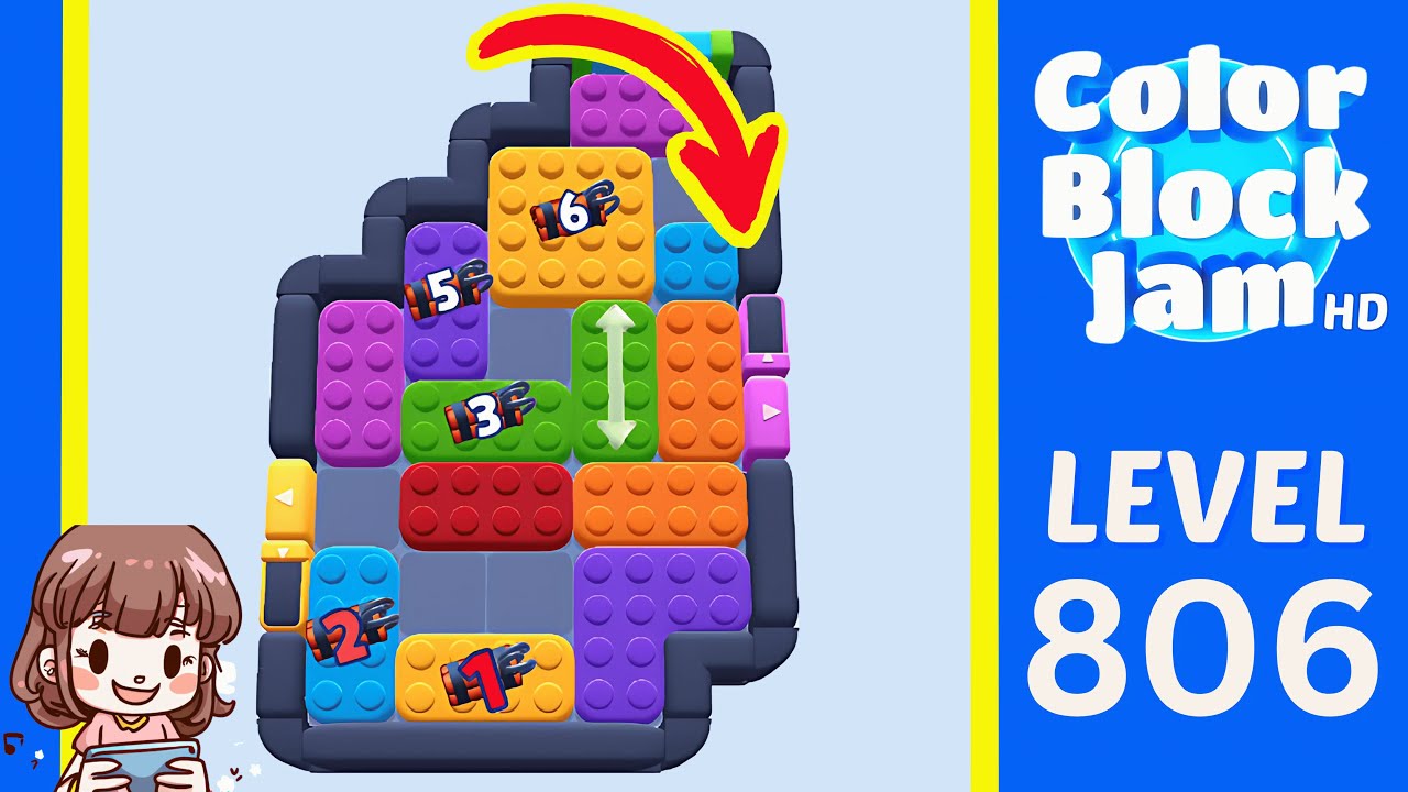Color Block Jam Level 806 Solution Walkthrough - YouTube