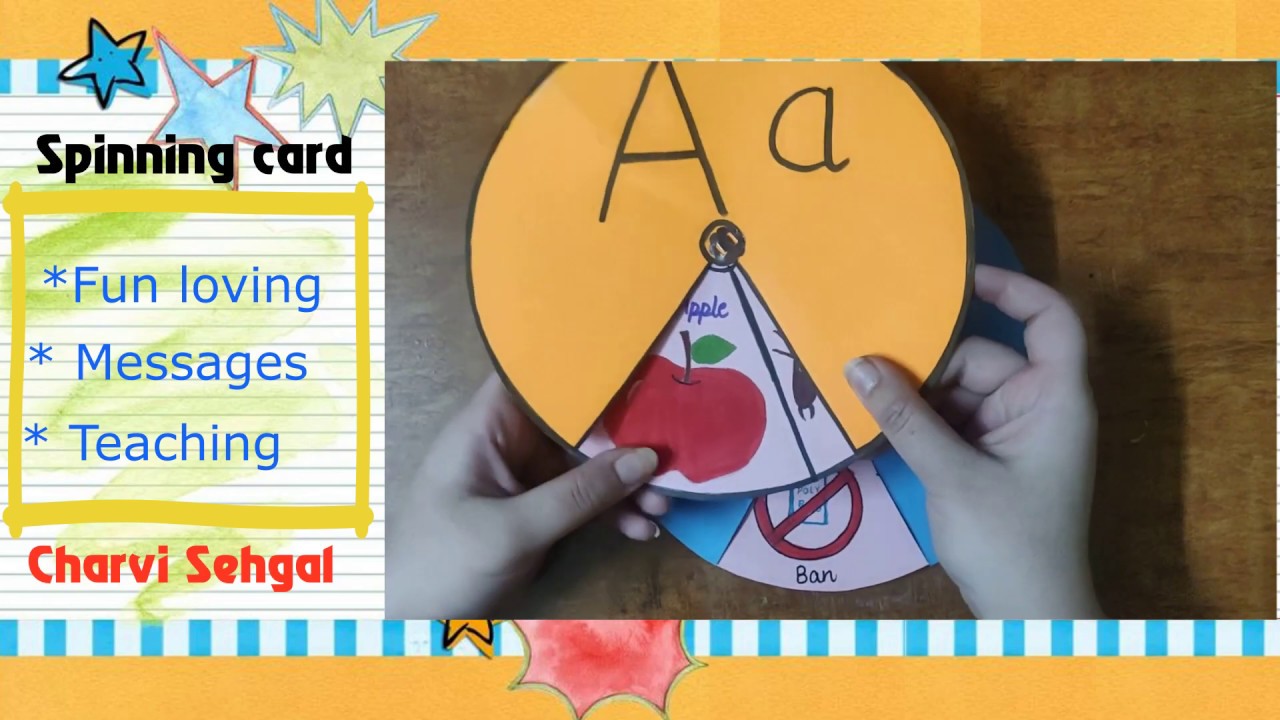 How to make Spinning card | Creative creations - YouTube