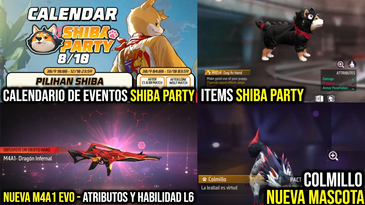 SHIBA PARTY - CALENDARIO DE EVENTOS | M4A1 EVOLUTIVA | ITEMS SHIBA ...