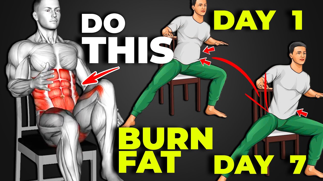 Burn Excess Fat With A Chair At Home Have You Tried It? - YouTube