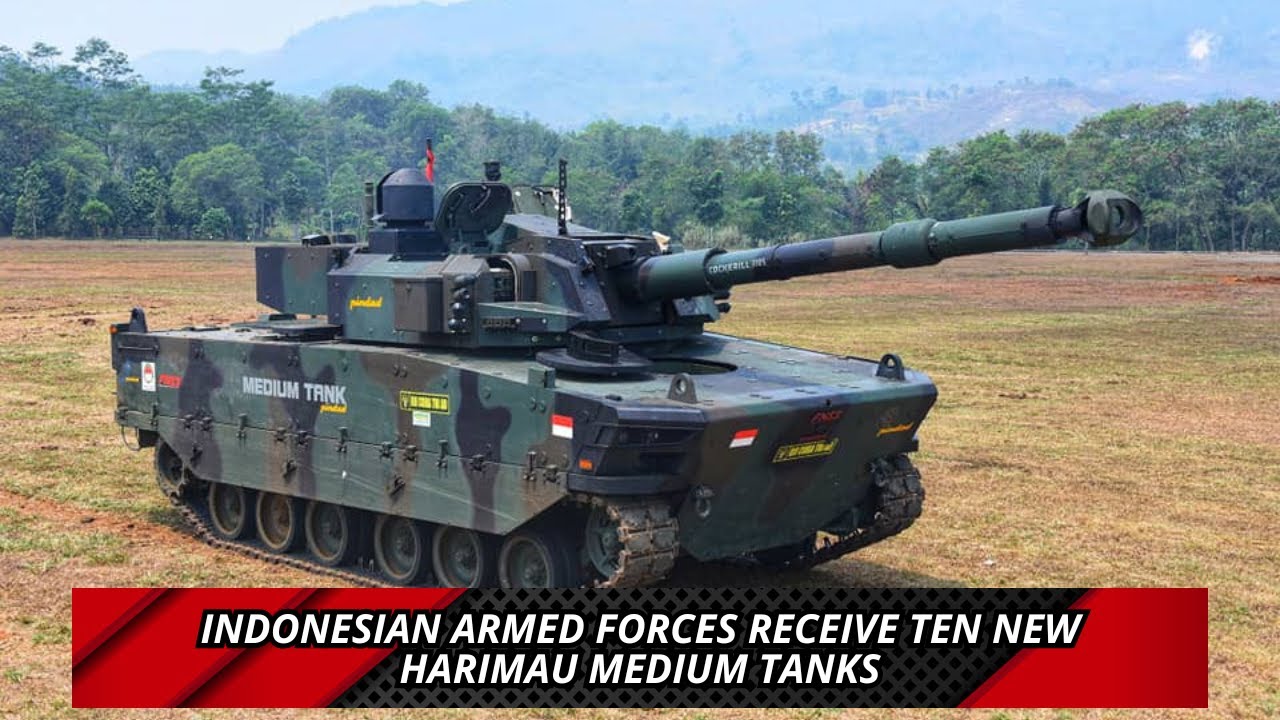 Indonesian Armed Forces receive ten new Harimau Medium Tanks - YouTube