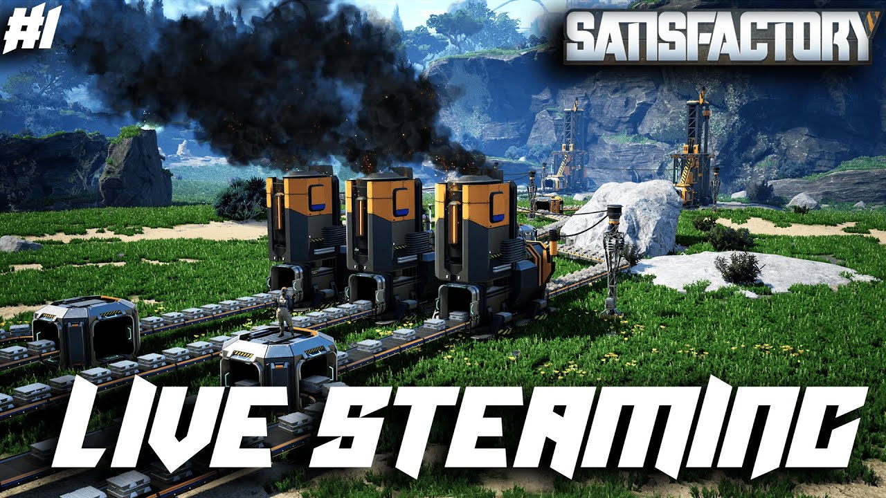 Kita bikin pabrik di planet lain | SATISFACTORY LIVE STREAMING - YouTube