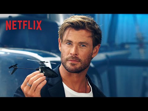 Chris Hemsworth Tries to Land a Helicopter on a Moving Train | Extraction 2 | Netflix