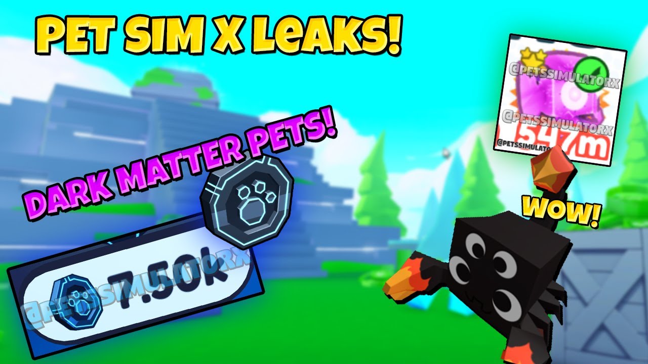 DARK MATTER PETS ARE COMING TO PET SIM X! TECH WORLD UPDATE LEAKS II ...