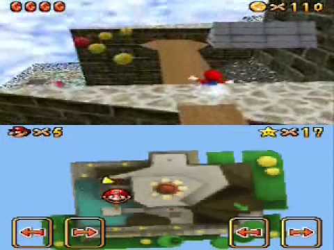 Let's Play Super Mario 64 DS Red Coins on the Floating Isle and Whomp's ...