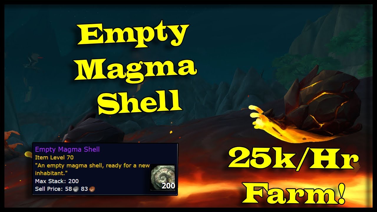 WoW Easy Gold Farm Empty Magma Shell - Solo Gold Farming - YouTube