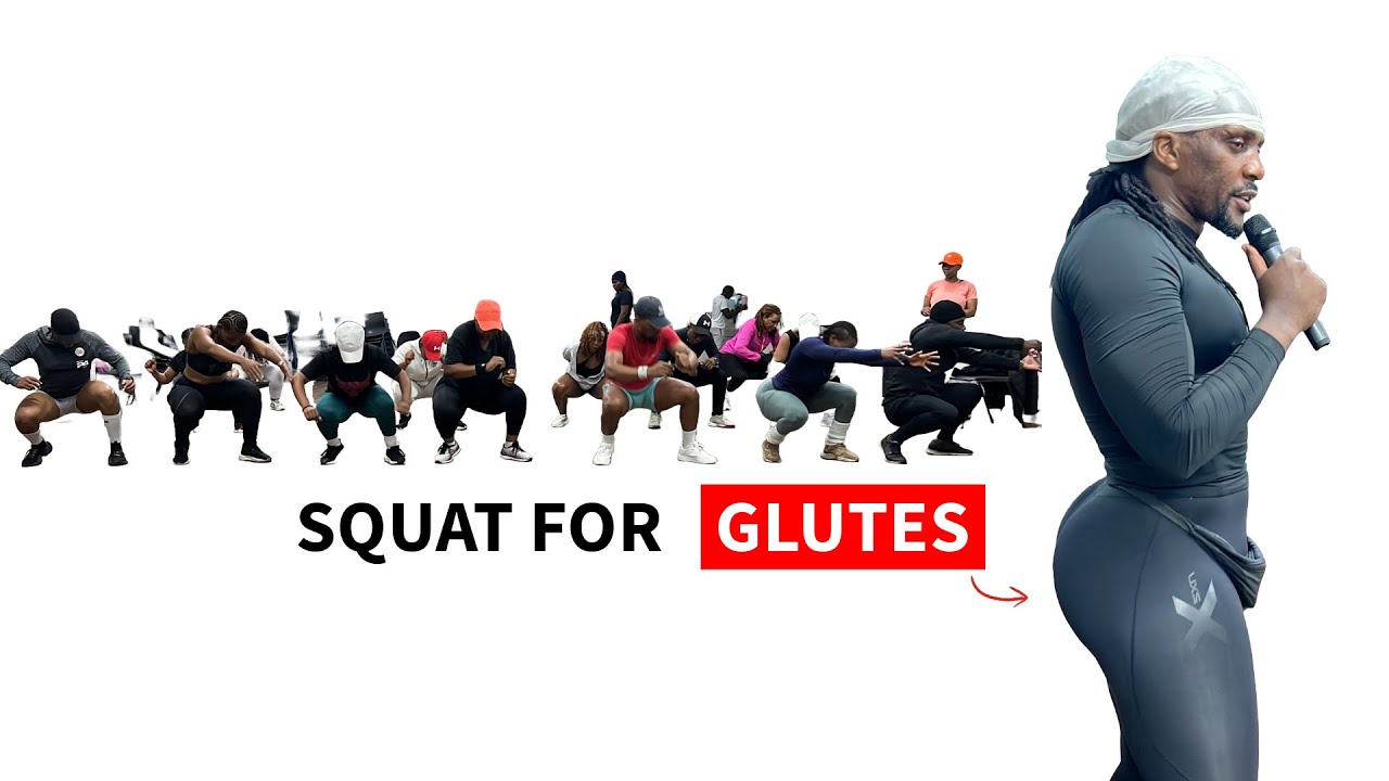 Bodyweight SQUATS for HAMSTRINGS and GLUTES - YouTube