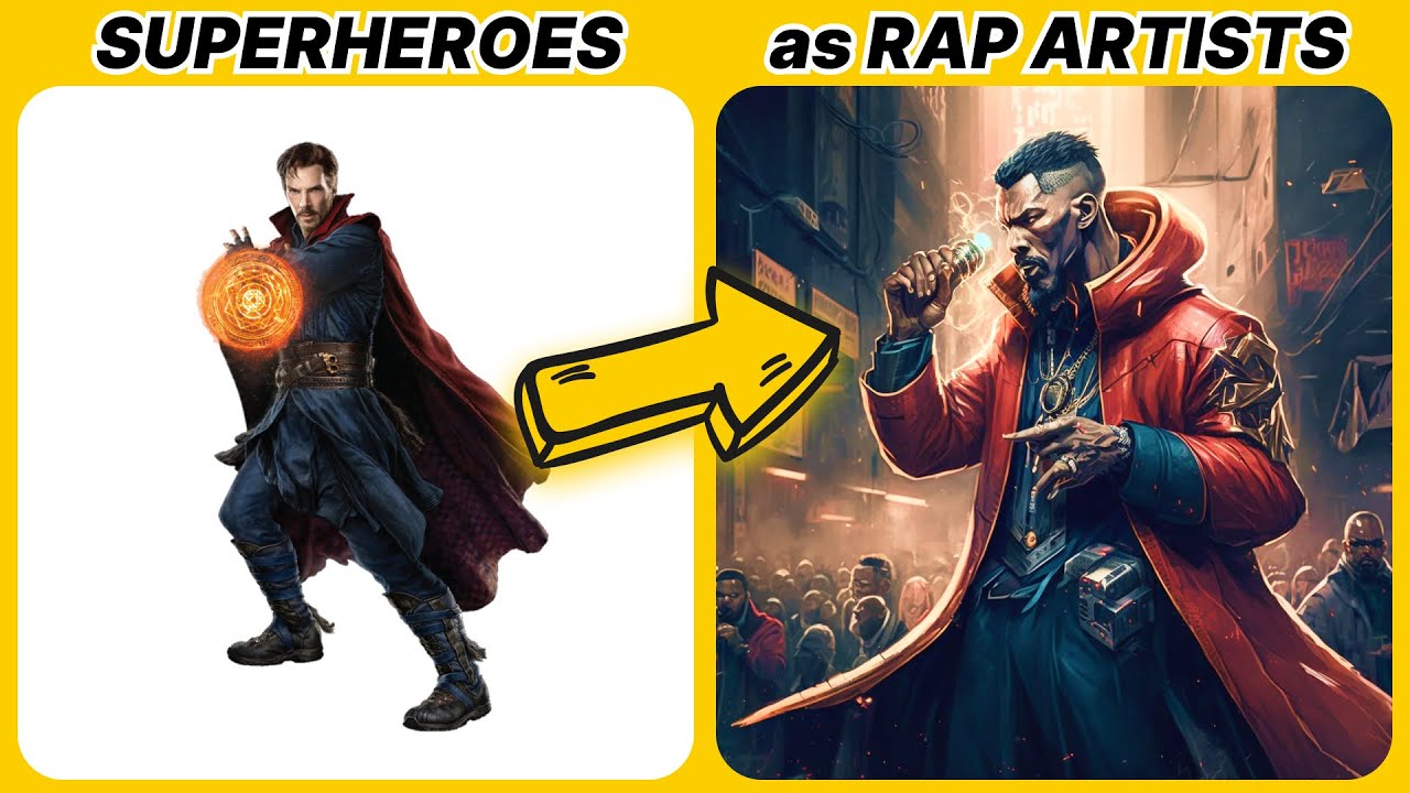 😻 MARVEL and DC SUPERHEROES as RAPPERS ⚡️ AVENGERS BUT RAP ARTIST. PART ...