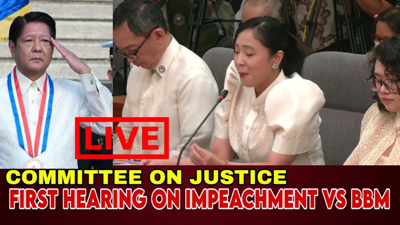 FIRST HEARING ON IMPEACHMENT VS BBM - YouTube
