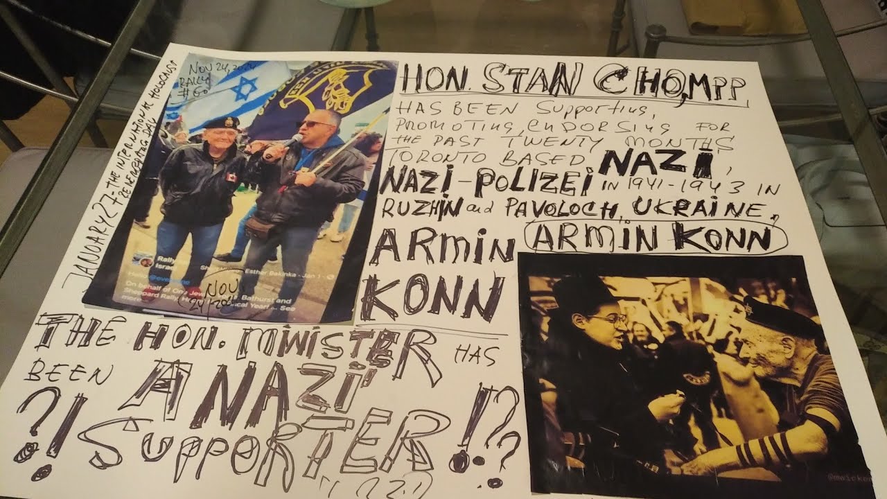 Hon.STAN CHO-PC candidate for Willowdale ,JRCC RABBIS & the NAZI , NAZI ...
