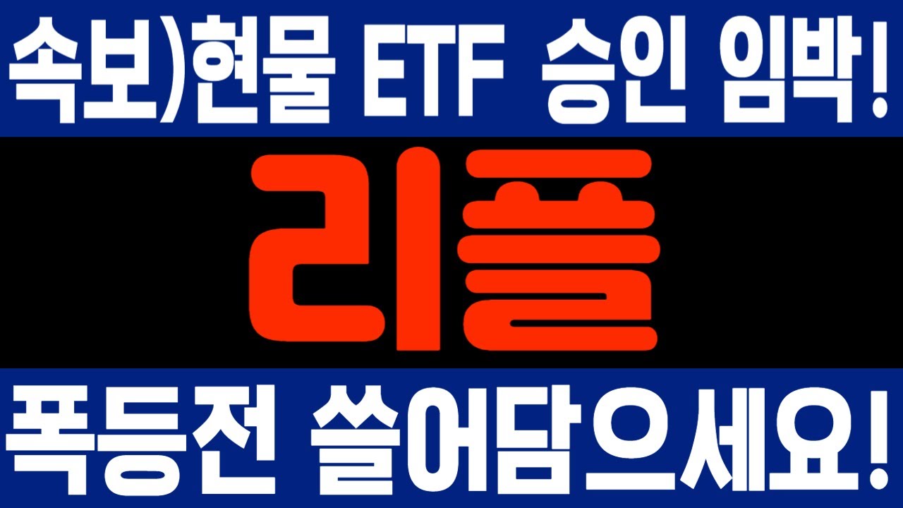 리플 리플리플전망리플분석리플목표가리플전망리플대응리플호재리플차트리플분석리플분석 Youtube