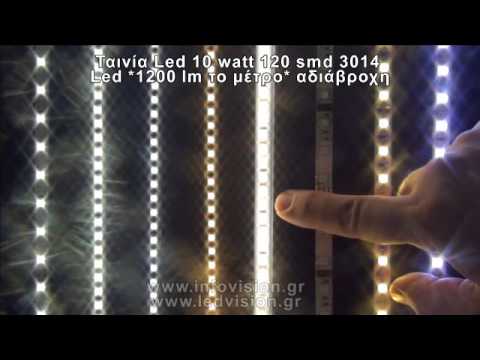 Ταινίες LED δείγματα - YouTube