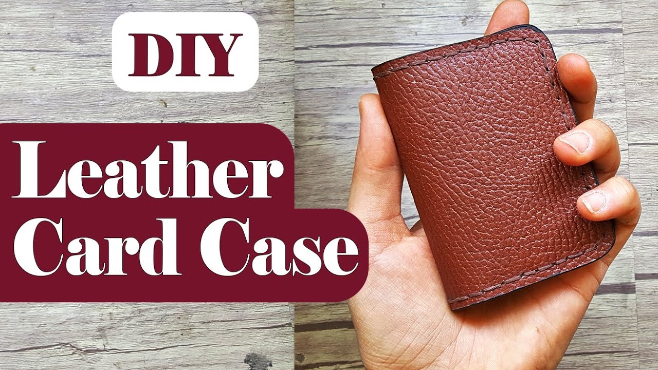 How to Make Leather Card Case // Easy way // DIY - YouTube