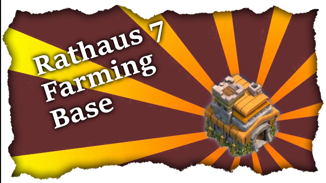 CoC | BESTE RH7 Farming Base 2016 ("Neues Update" - 3 Luftabwehr) - YouTube
