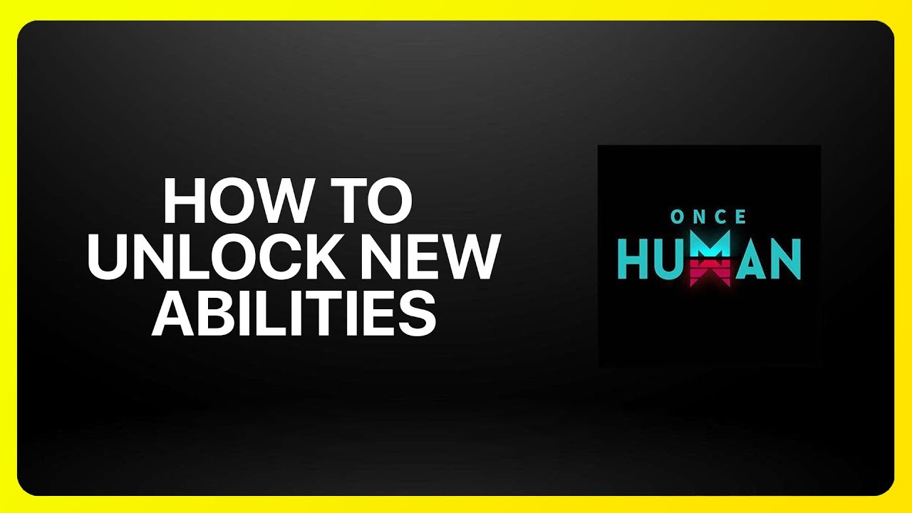How To Unlock New Abilities in Once Human Tutorial - YouTube