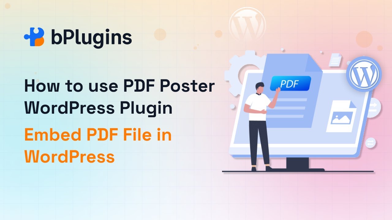 How to use PDF Poster WordPress plugin | Embed PDF file in WordPress ...