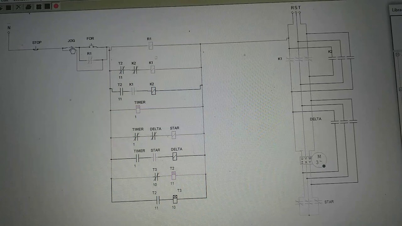 Wye Delta Starters with automatic Forward Reverse operation - YouTube