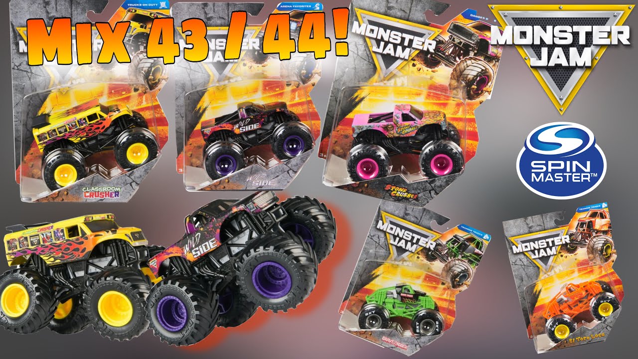 NEW Spin Master Monster Jam MIX 43 & 44 REVEALED! WILD SIDE IS HERE ...