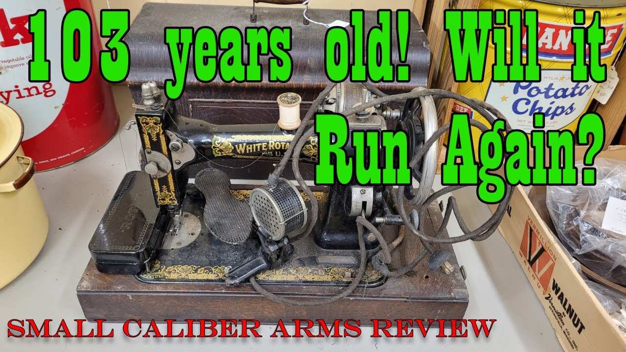 White Rotary Sewing Machine | Refurbishing a 103 year old Electric ...