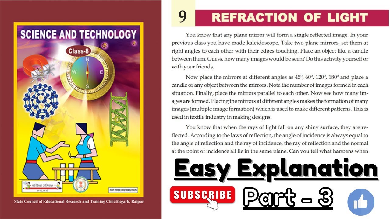 Class 8 | Refraction of Light | Chapter 9 | Part 3 | Science And ...