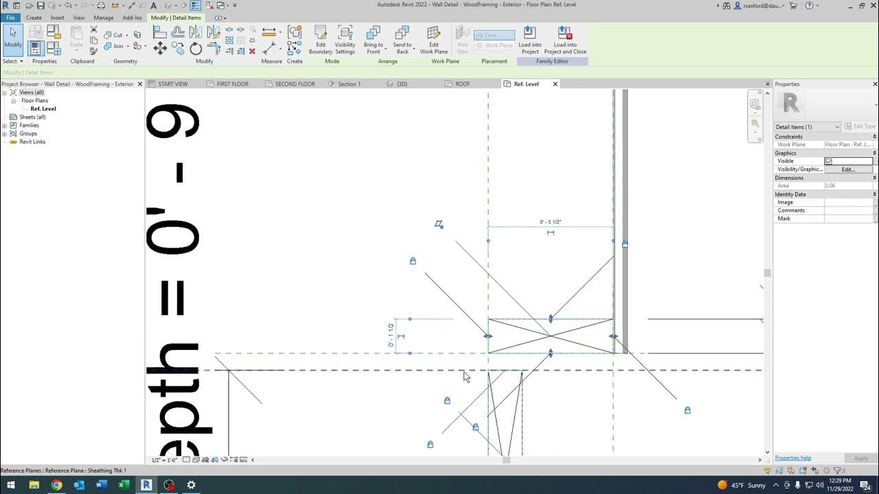 Revit Detail Component How To: Reference Planes - YouTube